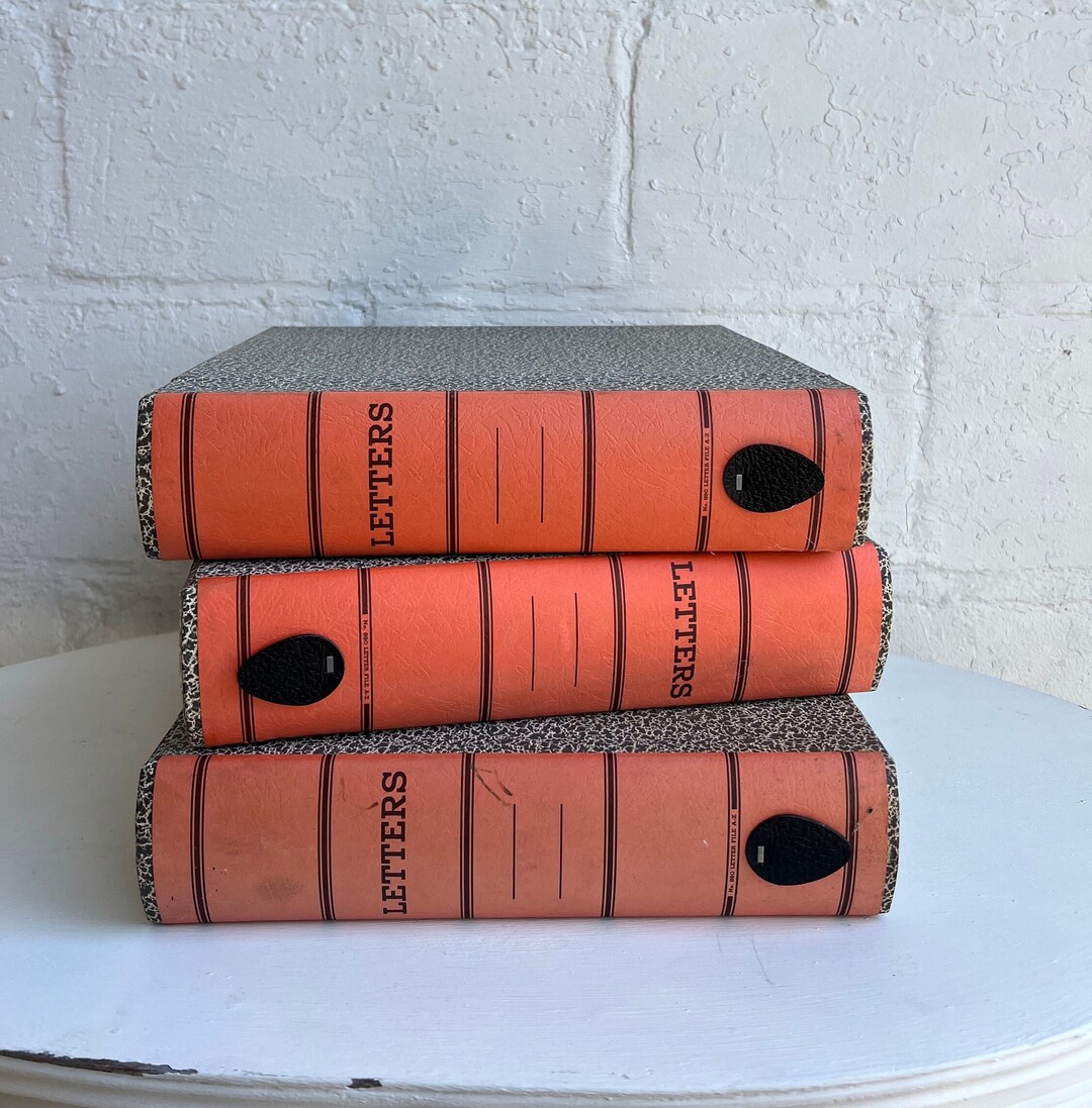 Vintage Letters Storage Box | Pink Vintage Office Supplies | Vintage ...