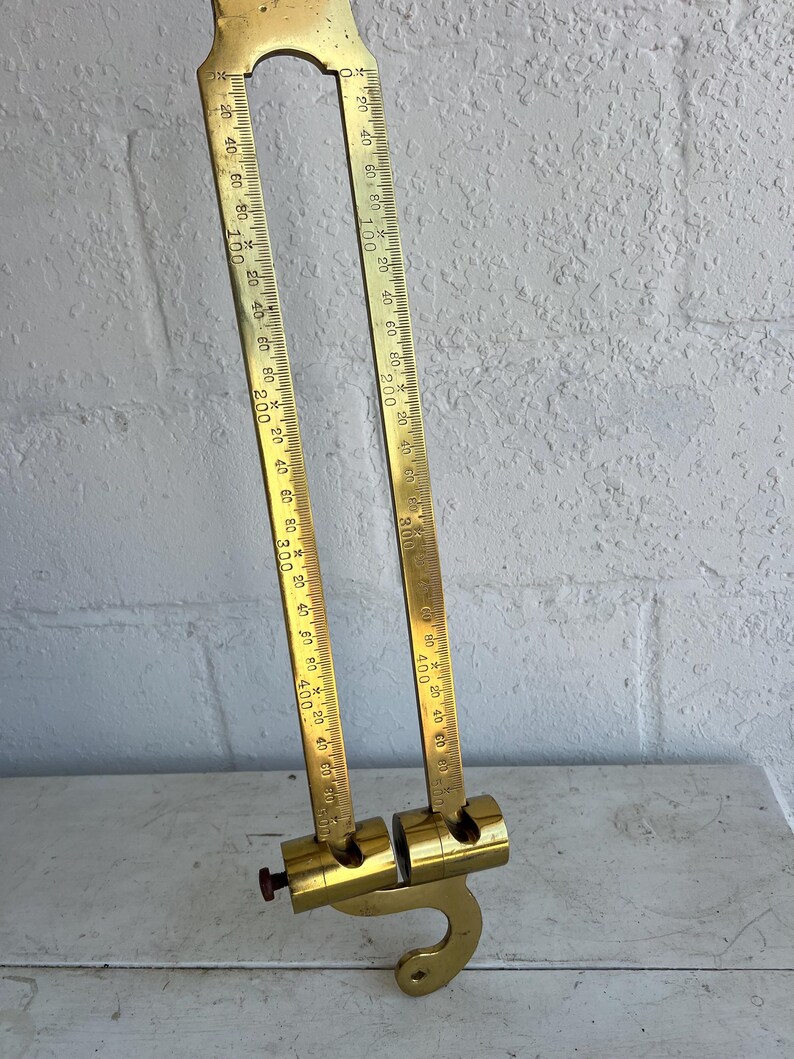 Vintage Heavy-duty Brass Scale: Industrial Farmhouse Decor (28.5") - Etsy
