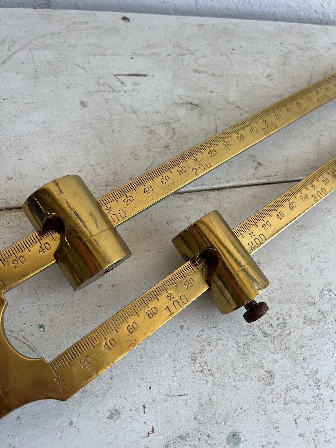 Vintage Heavy-duty Brass Scale: Industrial Farmhouse Decor (28.5") - Etsy