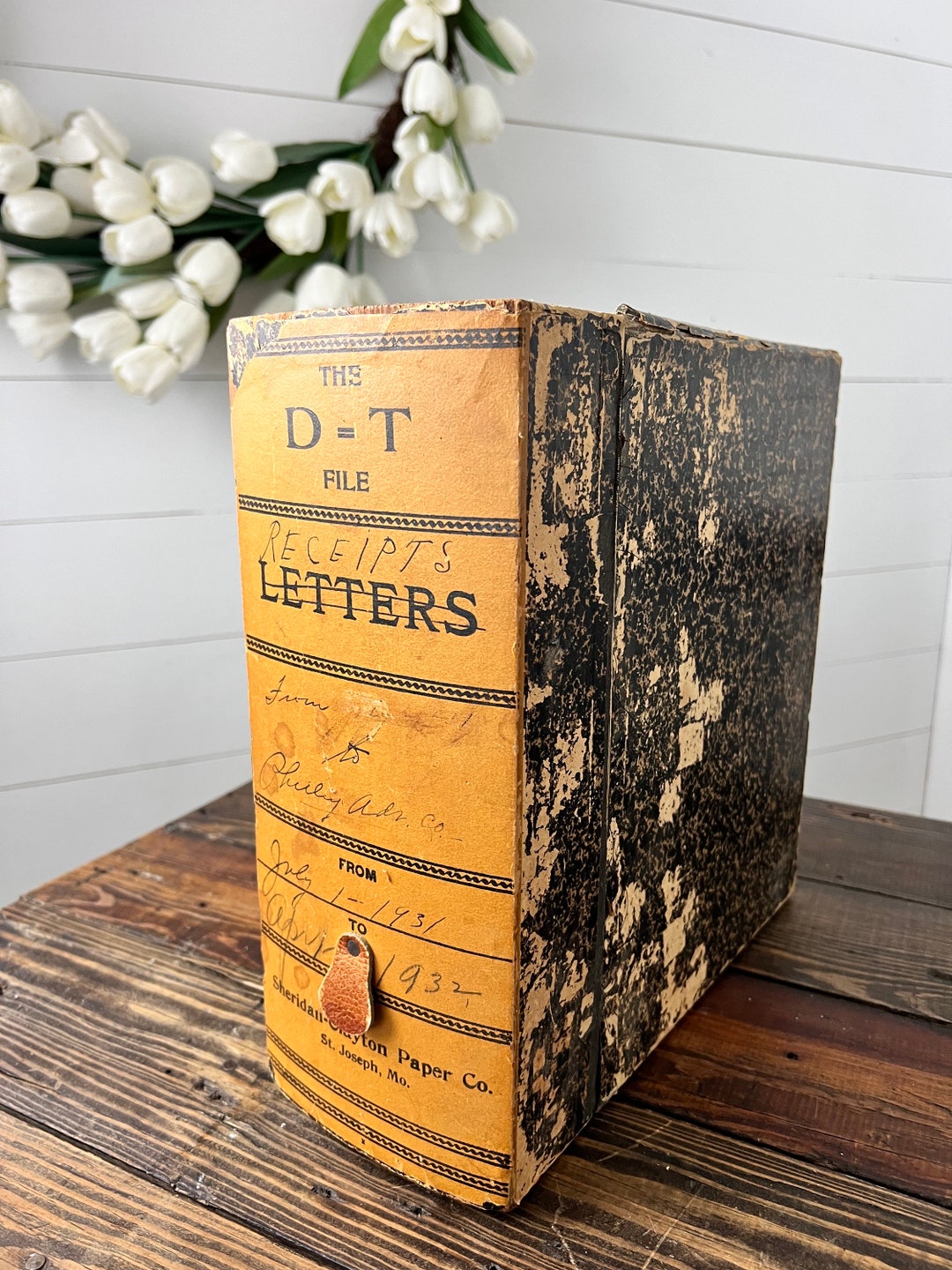 Vintage Letters Storage Box Vintage Office Supplies Vintage Office ...