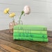 VINTAGE BOOK STACK Vintage Teal, Aqua, Mint Green Books for Shelf ...