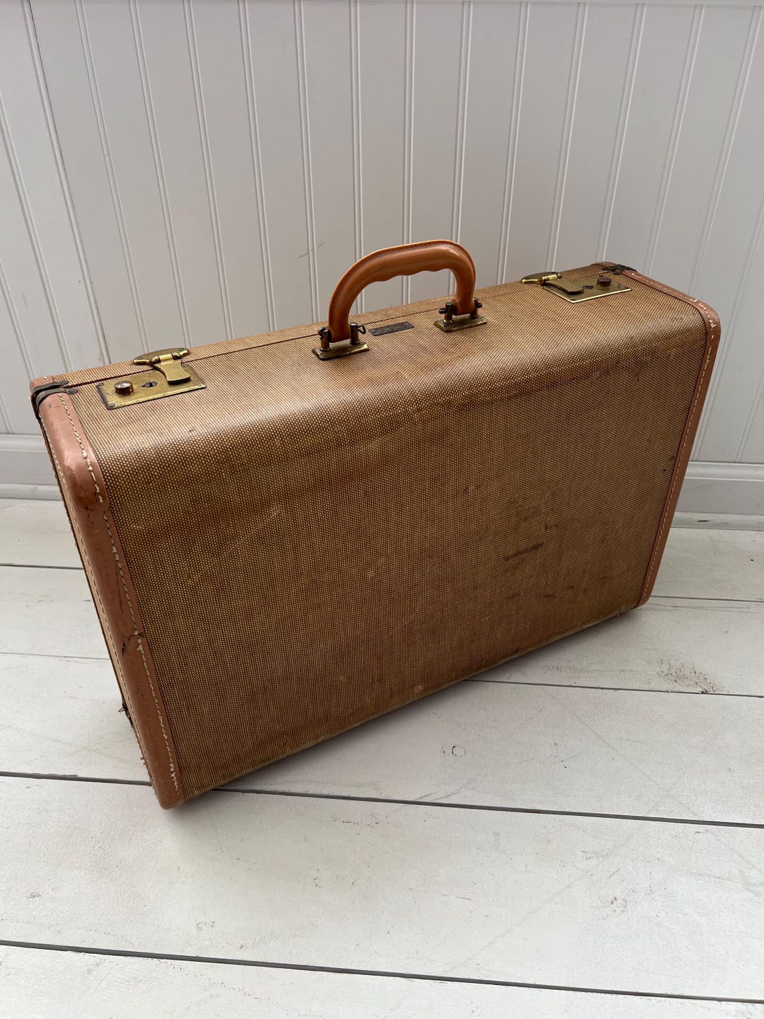 Vintage Brown Suitcase Vintage Ski-lite Suitcase, 1940s Luggage - Etsy