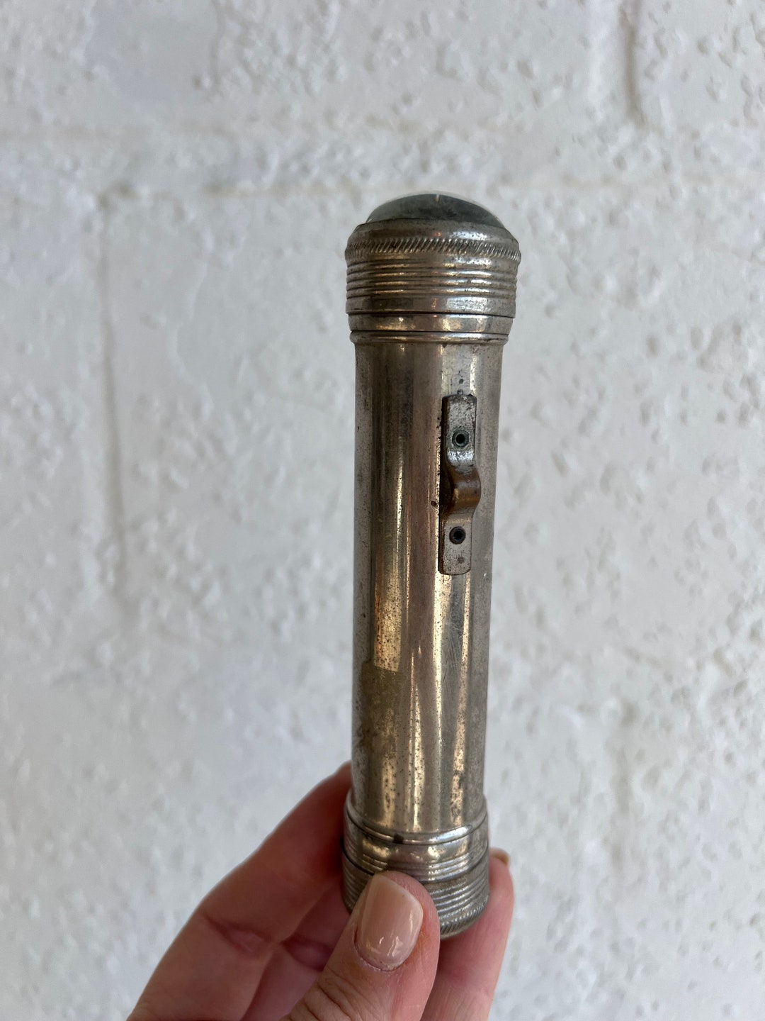 Antique Eveready Flashlight, 5.5", Vintage Industrial Decor Details ...