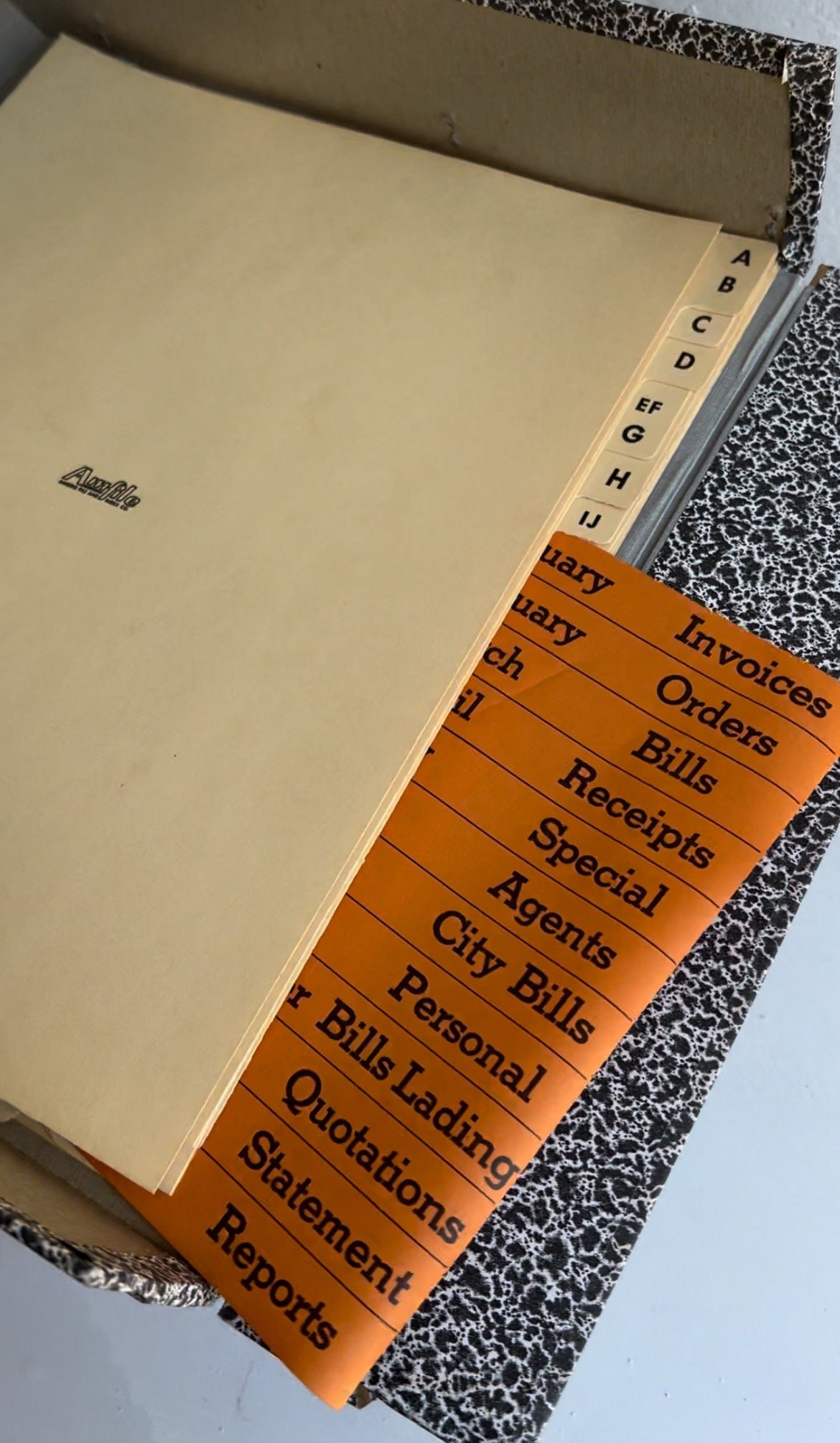 Vintage Letters Storage Box Pink Vintage Office Supplies Vintage Office ...