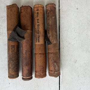 Vintage Railway Fusee, Four 5 Min., Wooden Detailed Fusee, Unique ...