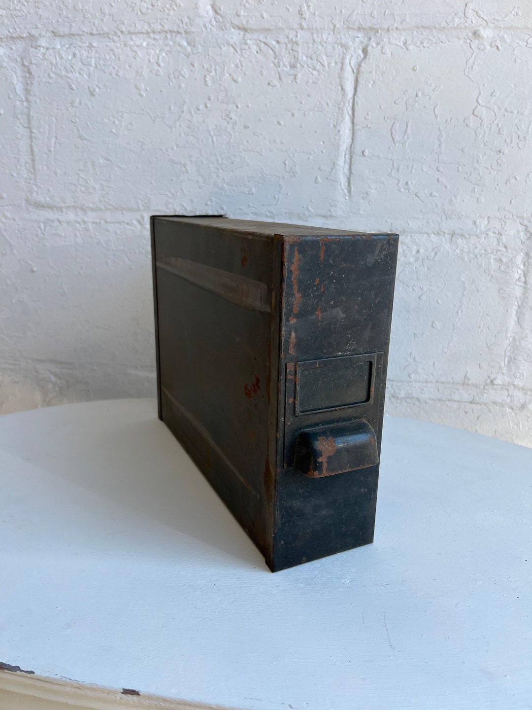 Vintage Metal File Drawer, Single Vintage Metal Storage Bin, Single ...