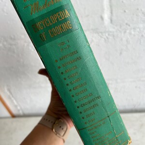 Vintage Green Encyclopedia of Cooking Book: Table Styling Decor - Etsy
