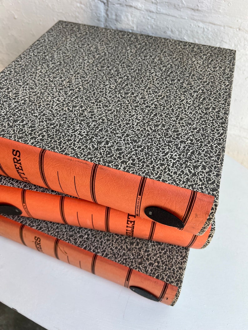 Vintage Letters Storage Box Pink Vintage Office Supplies Vintage Office ...