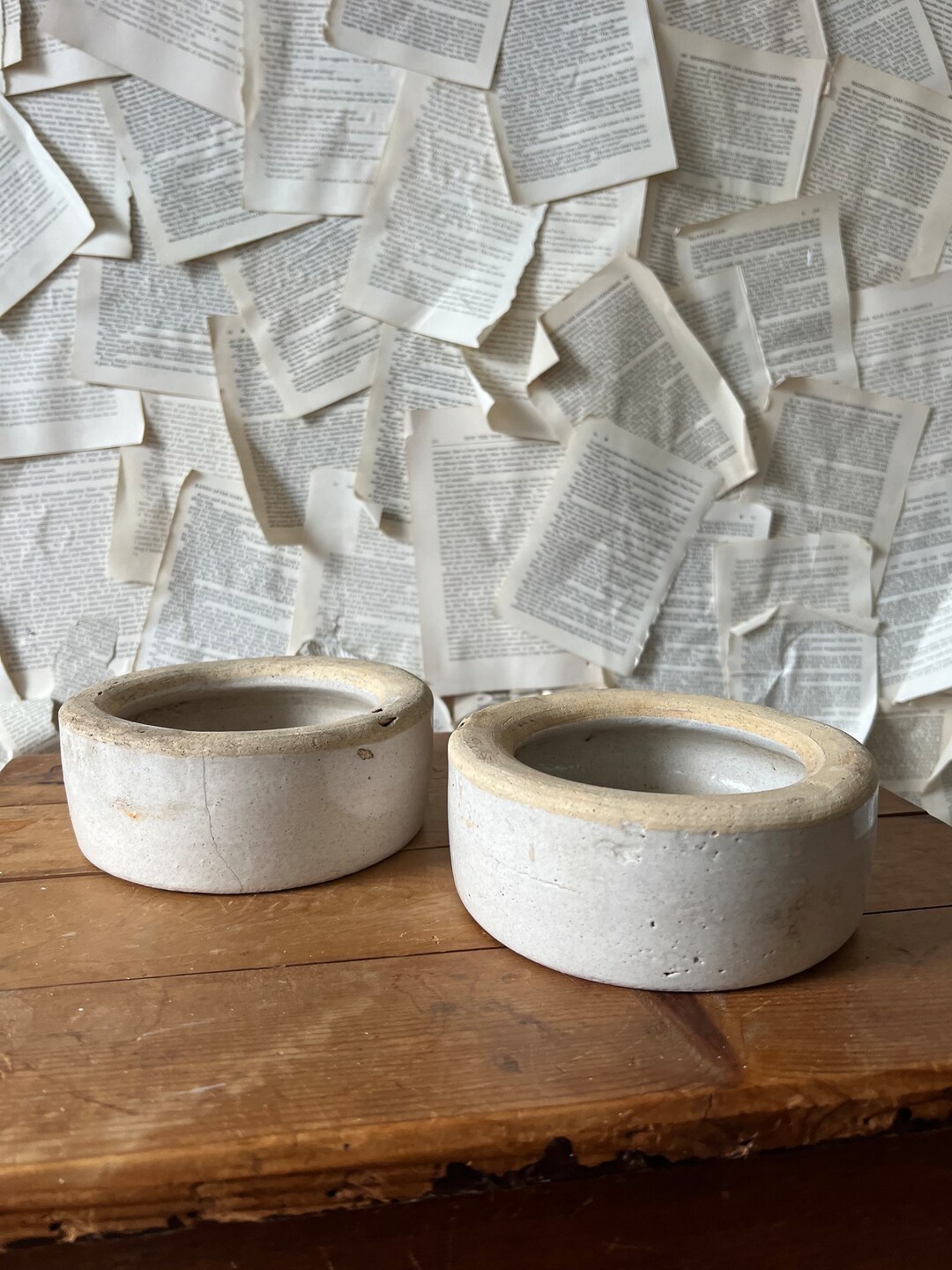 Vintage Stoneware Crock {two Options} | Old Primitive Crock Bowl ...