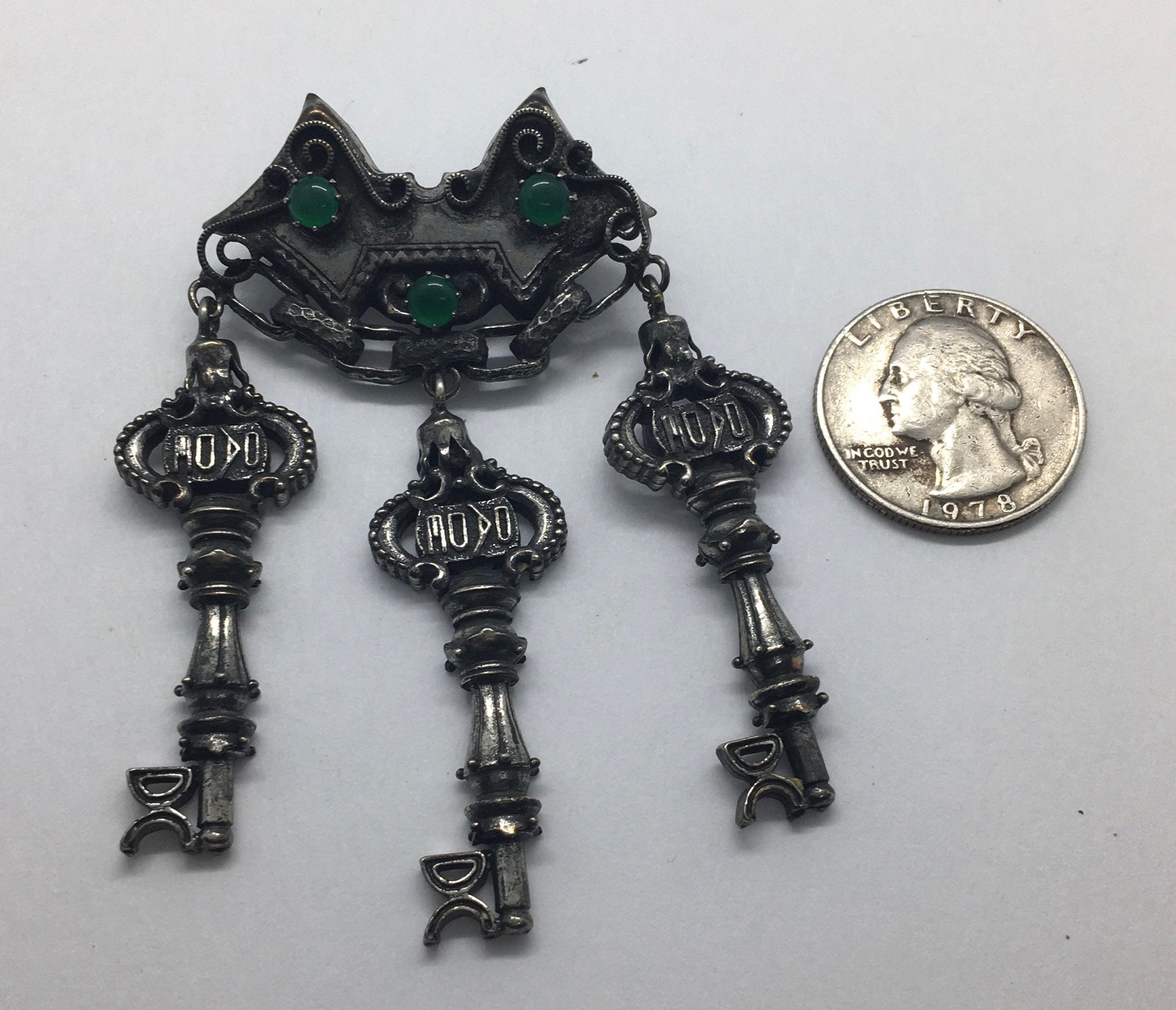 Vintage Original by Robert Brooch Key Charm Pin Collectible | Etsy