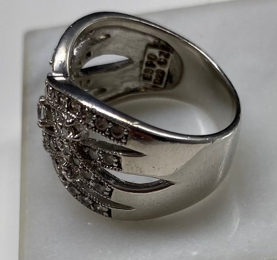 Vintage ESPO Joseph Esposito Sterling Silver Crisscro… - Gem