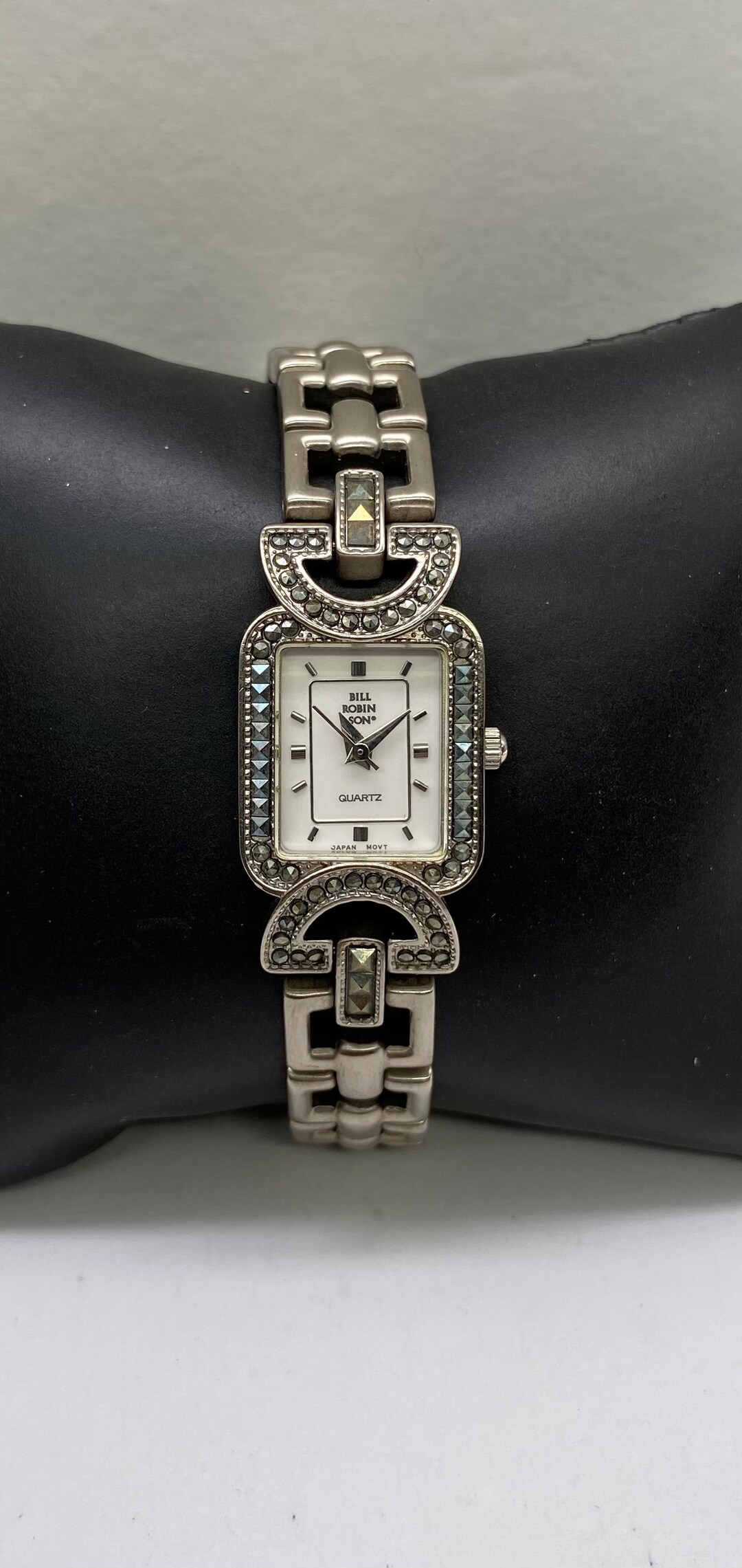 Bill Robin Son Watch Marcasite Stainless Steel Ladies Quartz Watch - Etsy