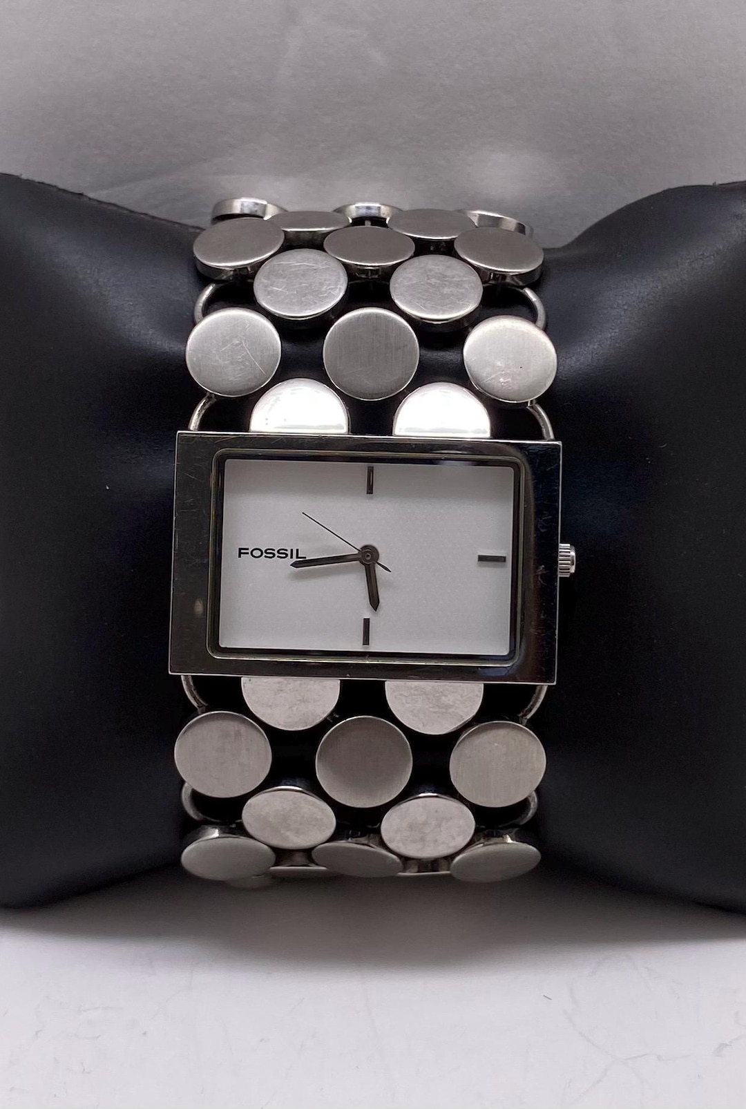 Fossil Watch F2 Stainless Steel Wide Bracelet Watch - Etsy
