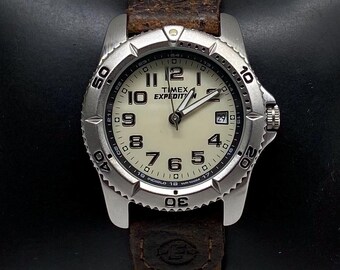 Timex Mens Expedition Indiglo Rotating Bezel Date Window Watch - Etsy