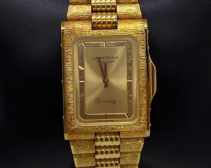 Vintage Classic Men’s Longines Watch Gold Plated Square Case Swiss ...