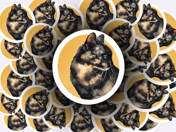 Cat Sticker | Etsy