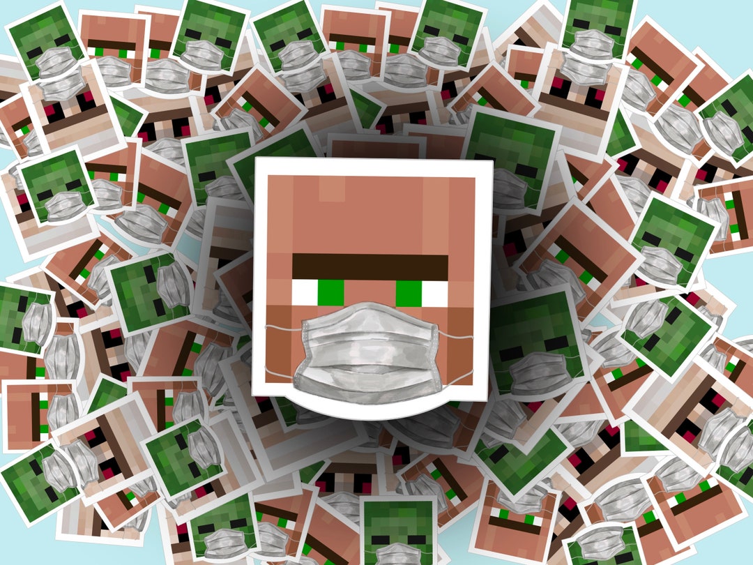 Villager Mask Sticker - Etsy