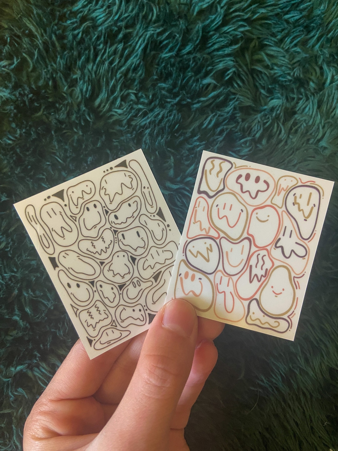 Smiley Face Sticker - Etsy