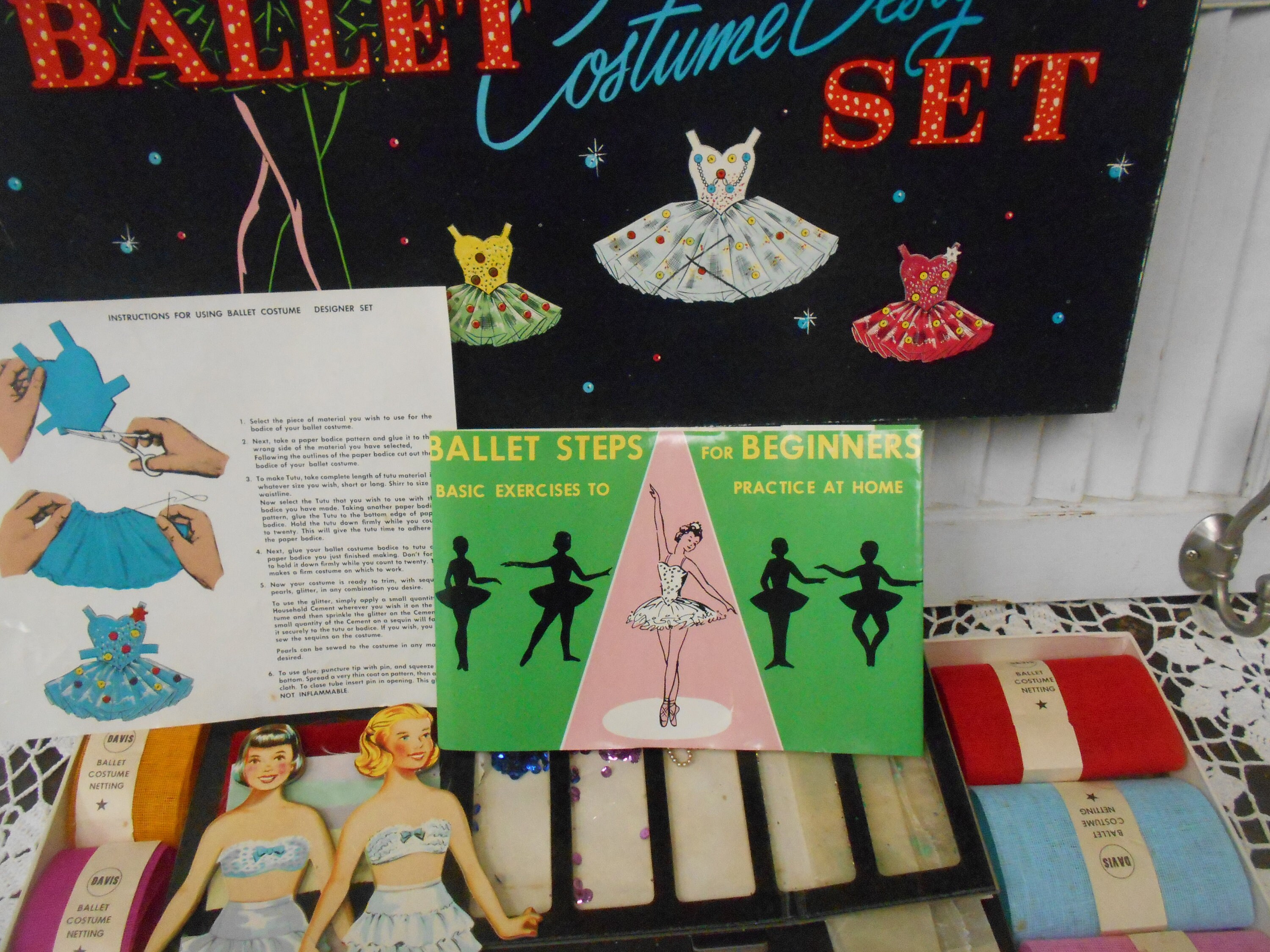 Ballerina, Ballet Costume Designer Set # 414, Vintage 50's Girls Craft ...