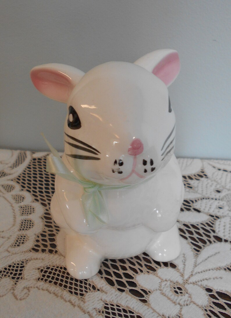 CMC White Ceramic Bunny Rabbit Planter Spring Planter Bunny - Etsy