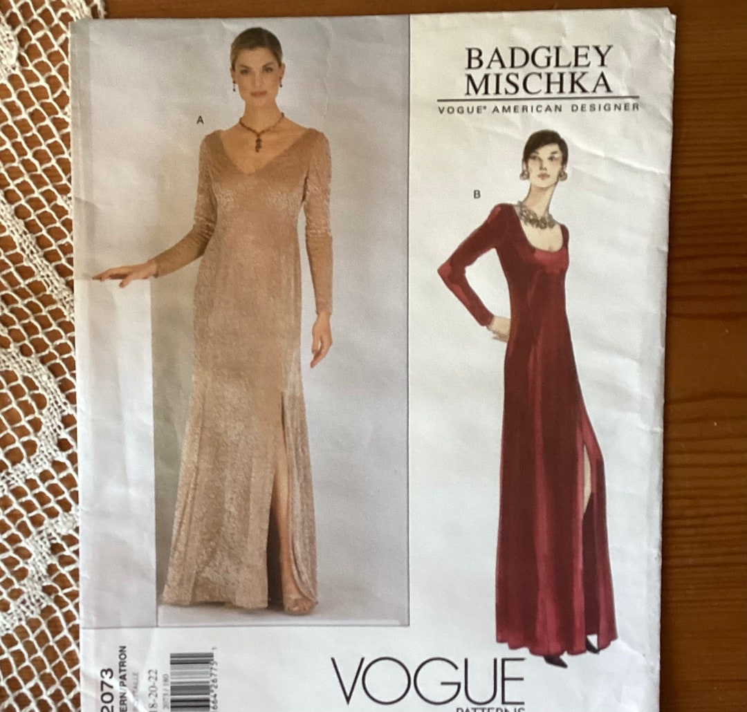 Badgley Mischka Vintage Vogue Pattern 1997, Uncut & Factory Folded ...