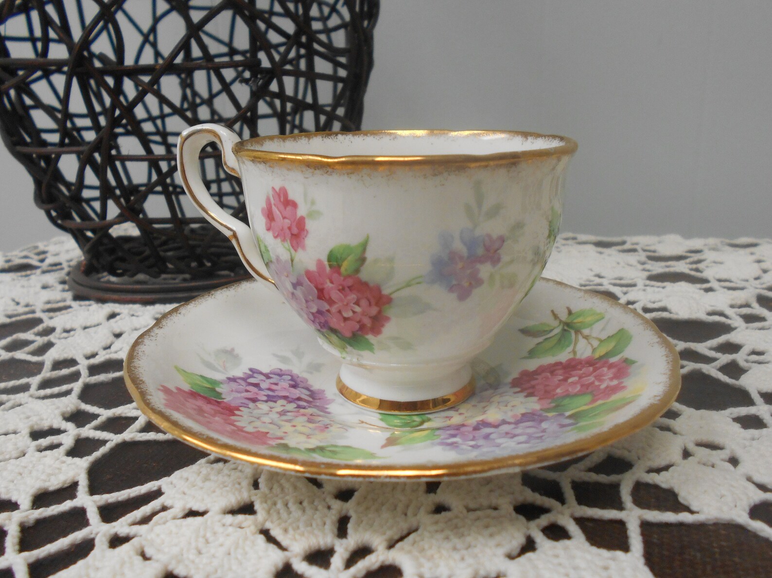 Royal Stafford Carousel Tea Cup and Saucer, Fine English Bone China - Etsy