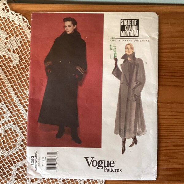 Vogue Claude Montana Patterns - Etsy