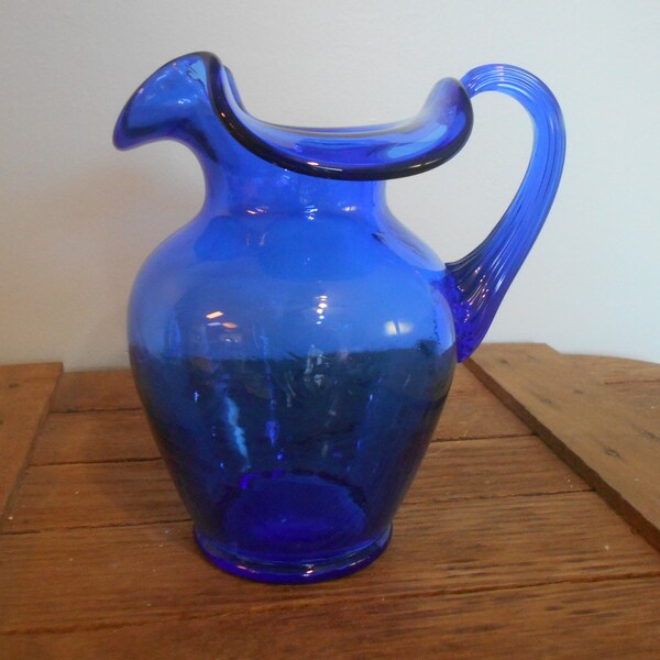 Cobalt Blue Fenton Vase - Etsy