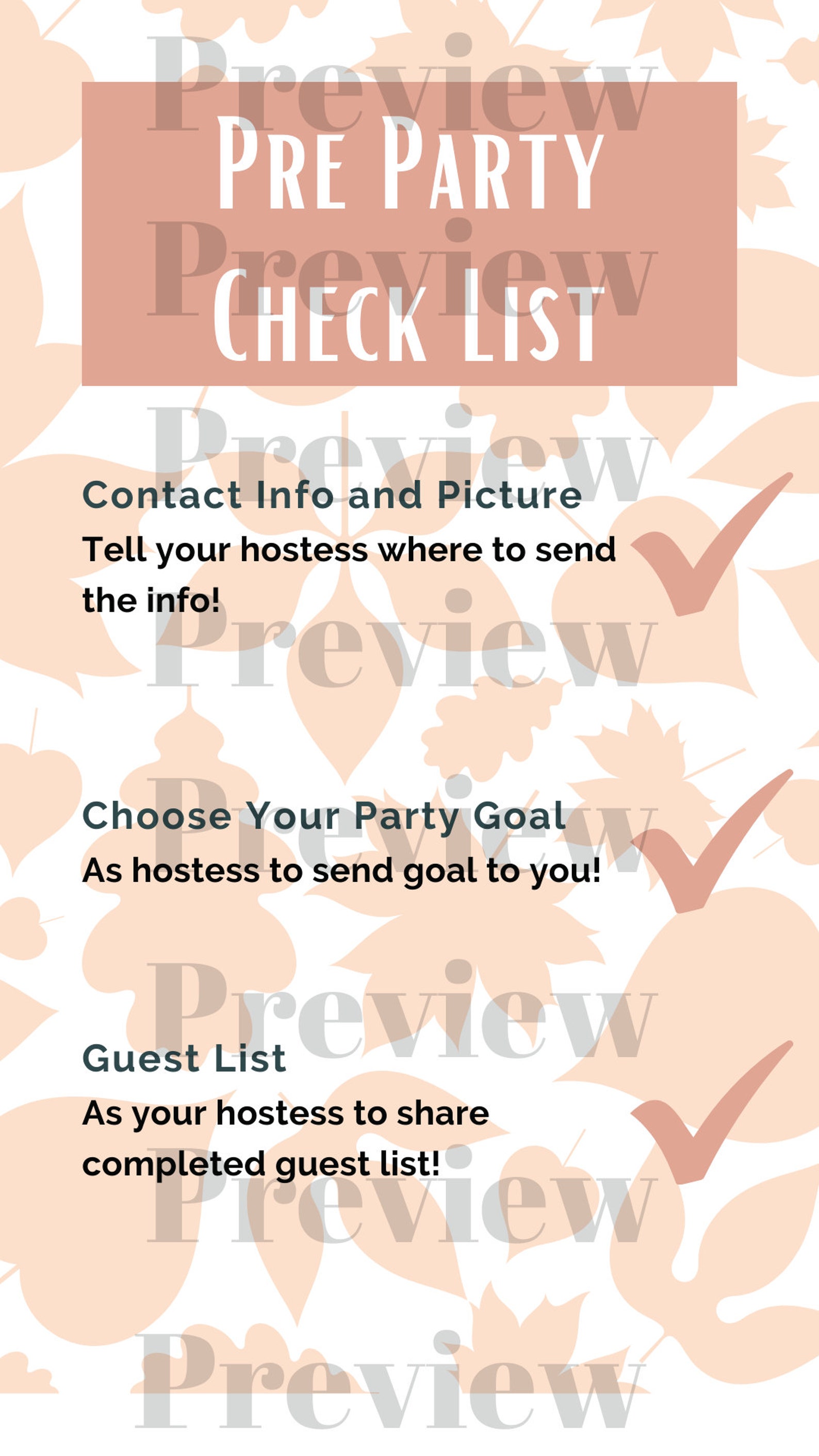 Hostess Guide Online Partty - Etsy