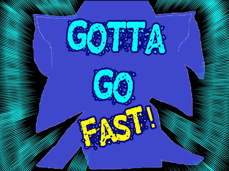 Sonic the Hedgehog Gotta Go Fast - Etsy