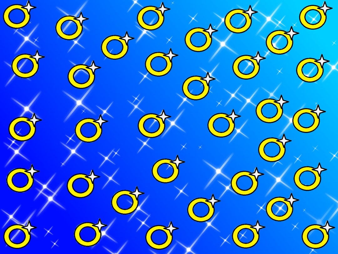 Sonic the Hedgehog Rings Sparkle - Etsy UK