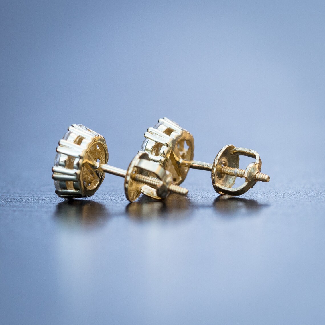 Mens Hip Hop Small Flower Set Gold Honey Comb Cluster Stud - Etsy