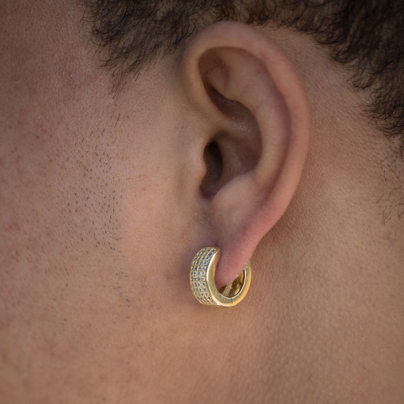 Diamond Hoop Earrings For Men