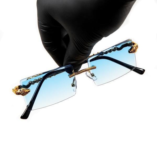 Rimless Sunglasses - Etsy