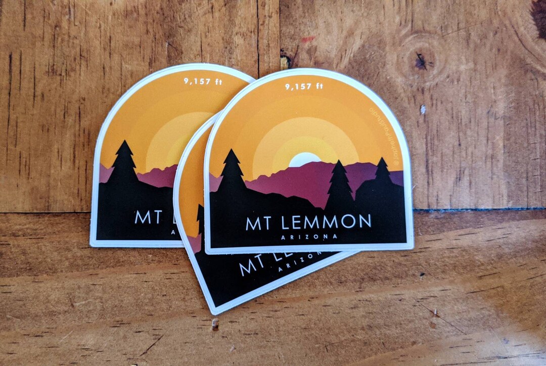 Mount Lemmon Vinyl Sticker - Etsy