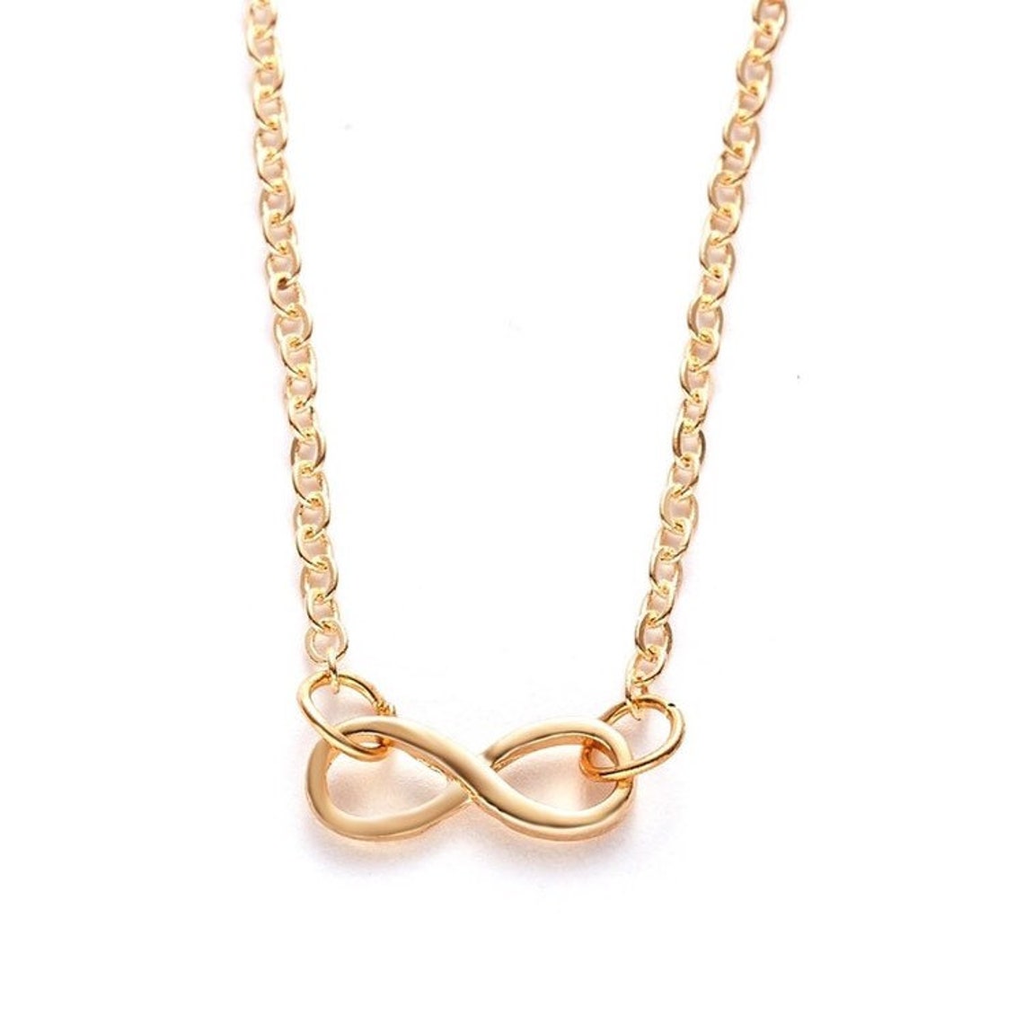 Gold Infinity Necklace Meaningful Necklace Infinity Pendant - Etsy