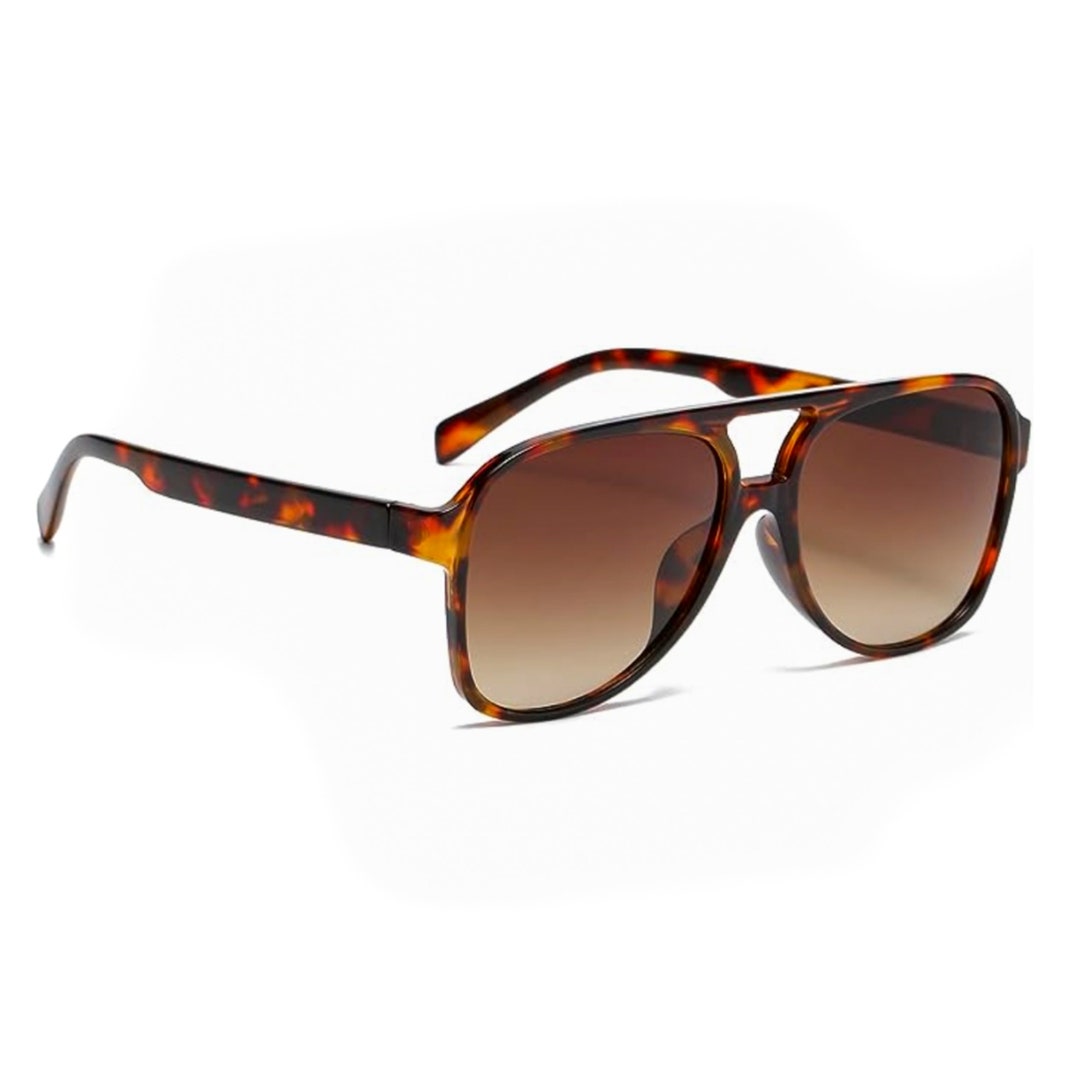 Vintage Retro Classic 70s Brown Tinted Aviator Double Bridge - Etsy