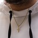 Iced 14K Gold Plated Micro Mini Cross Pendant Hip Hop Rope - Etsy