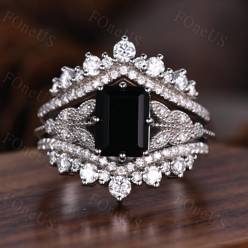 Black Onyx Ring Enhancers - Etsy