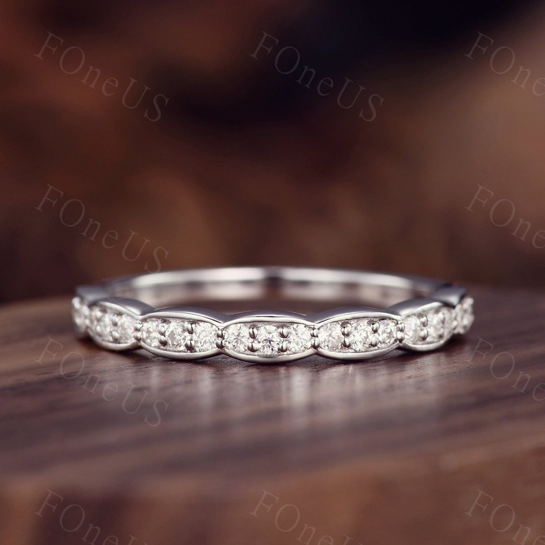 Lab Diamond Wedding Band, Lab Grown Diamond Stacking Matching Band ...