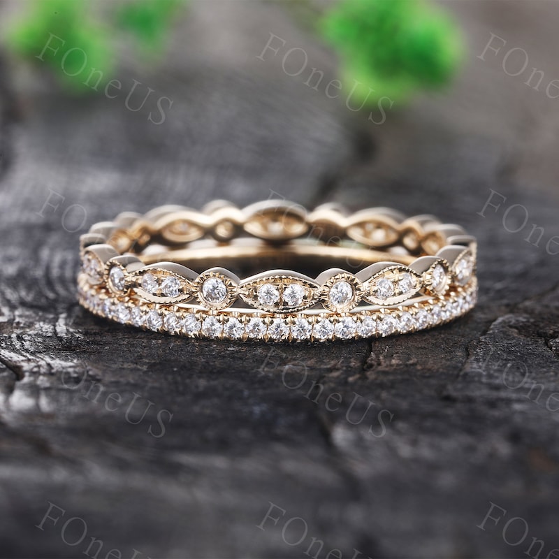 Stackable Wedding Bands - Etsy