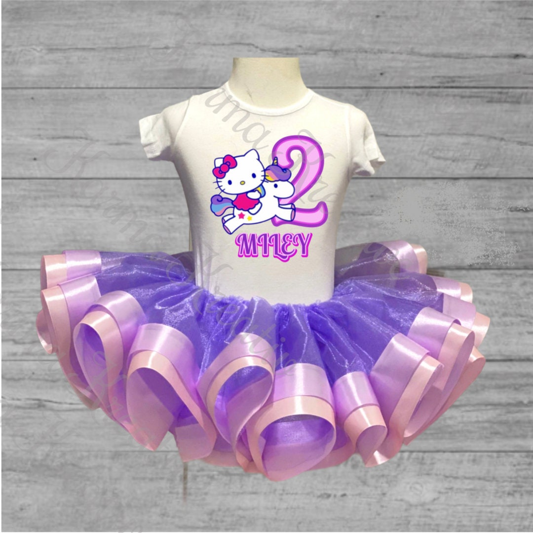 Hello Kitty Tutu Birthday Outfit Custome Personalized Set - Etsy