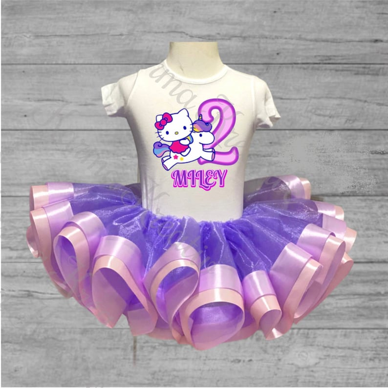 Hello Kitty Tutu Birthday Outfit Custome Personalized Set - Etsy