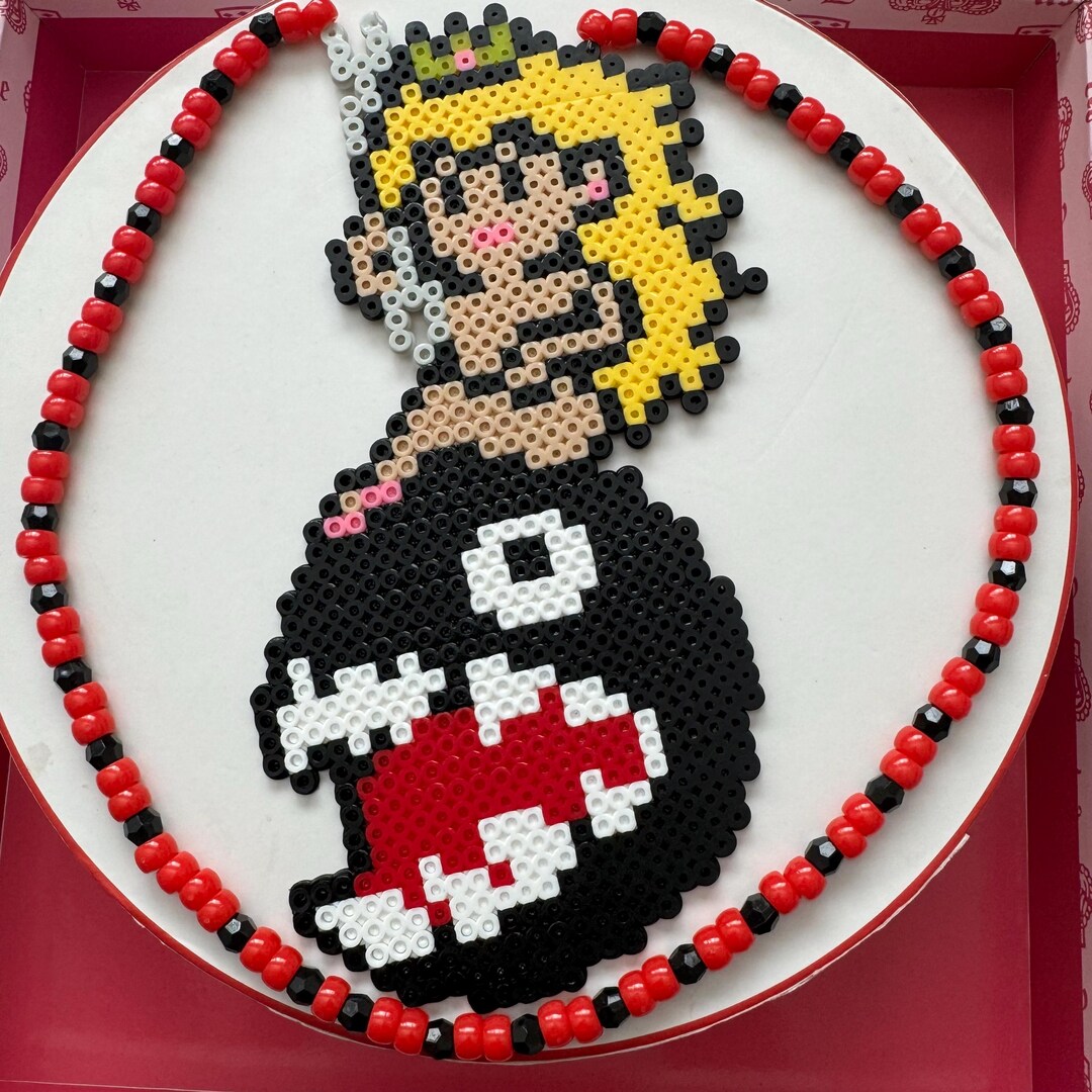 Princess Peach Perler - Etsy