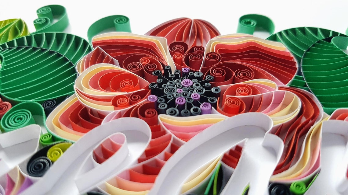 Handmade Quilled Name Art Perfect for Home Decor Nursery - Etsy