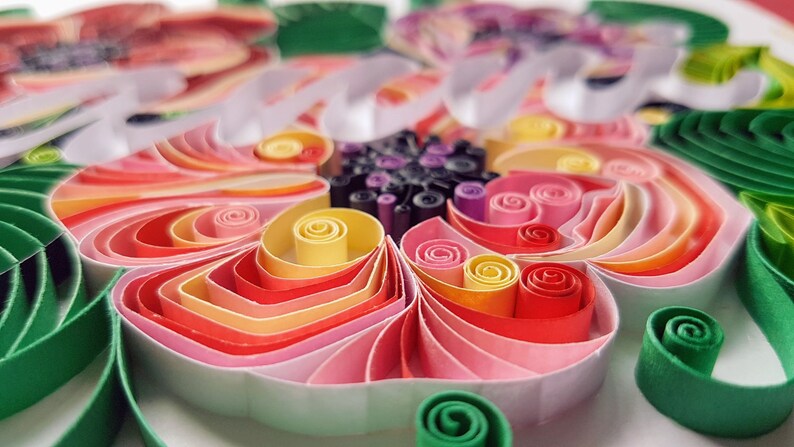 Handmade Quilled Name Art Perfect for Home Decor Nursery - Etsy