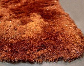 Rust Orange Rug | Etsy