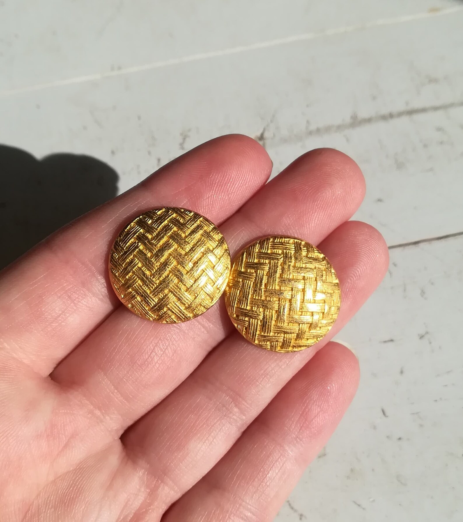 Vintage Buttons Gold Buttons Collectible Button Set - Etsy