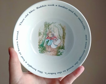 Vintage Wedgwood Bowl Peter Rabbit - Etsy