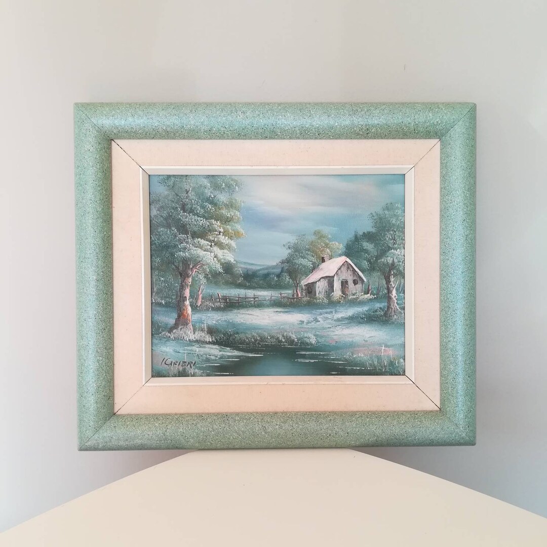 Irene Cafieri Painting Oil Painting English Cottage Scene Collectible ...